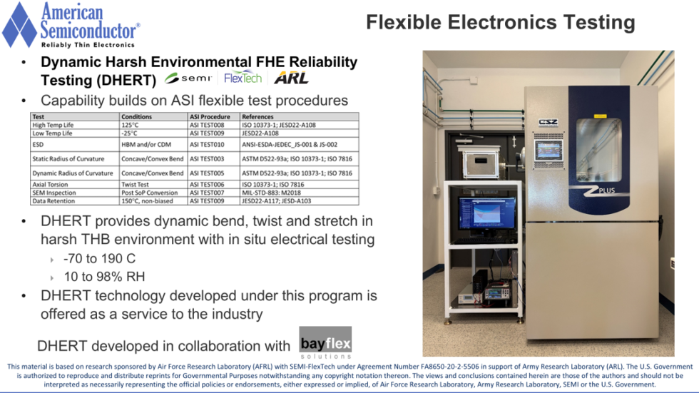 Flexible Electronics Testing - American Semiconductor (ASI)